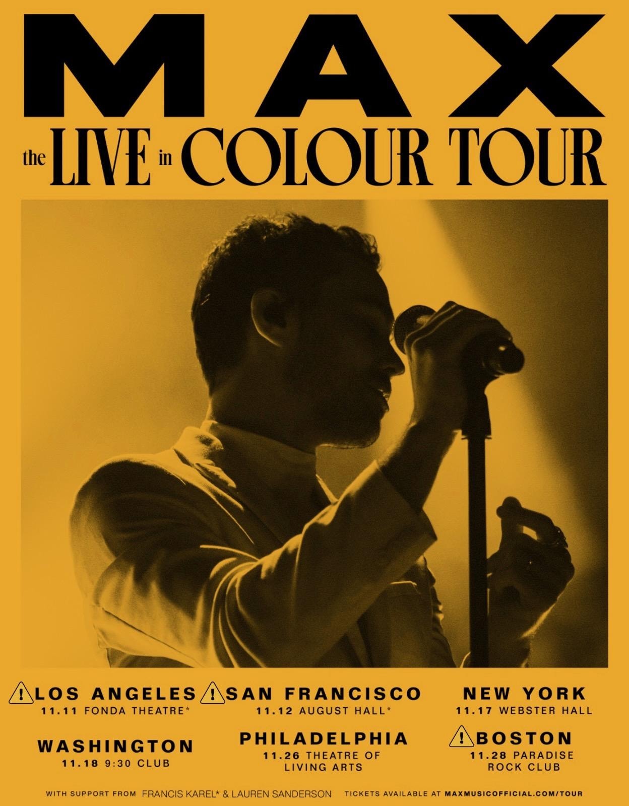 Post de la Comunidad MAX - 4 weeks until tour starts. Some shows about ...