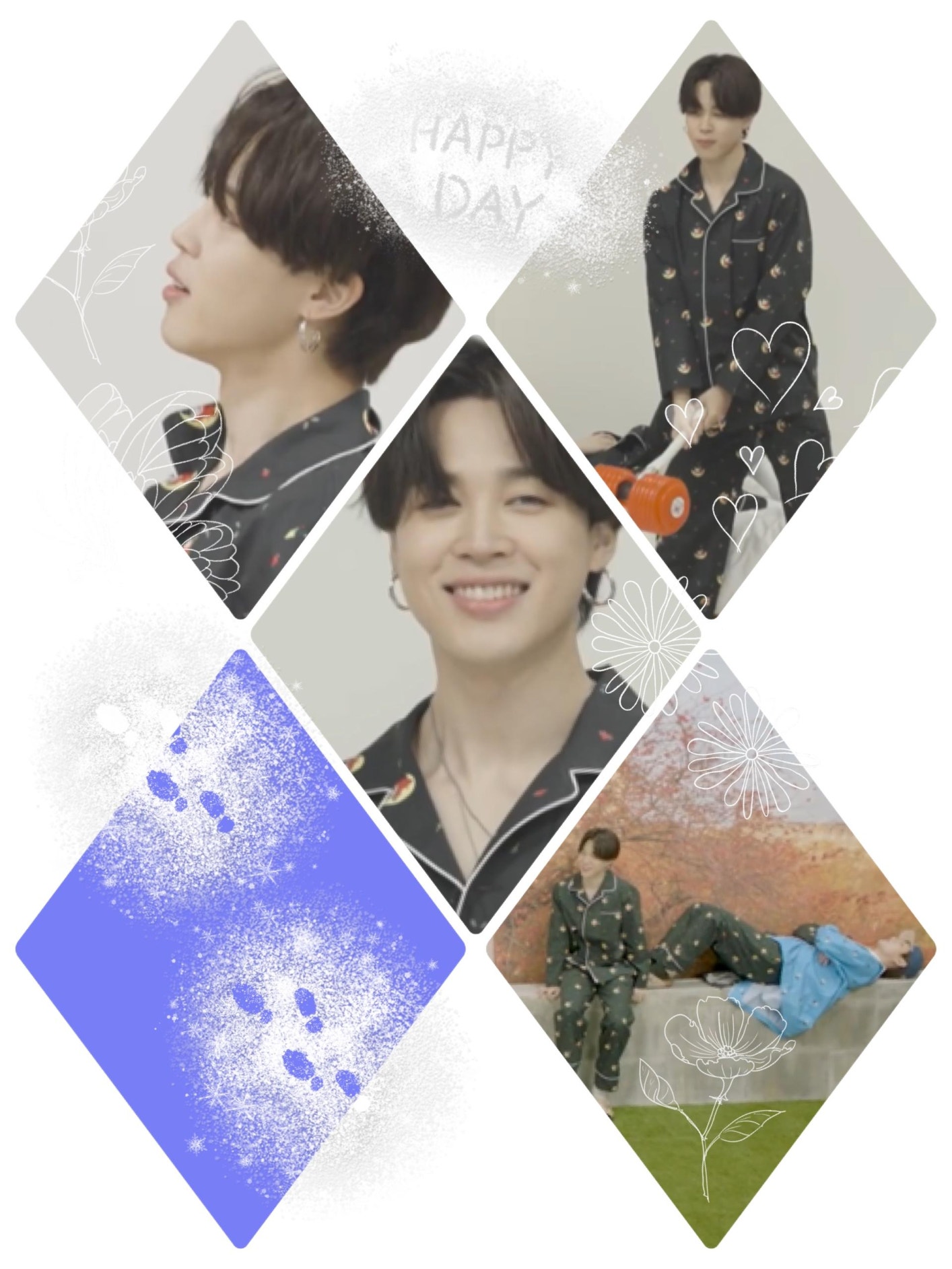 BTS Community Post - 눈이 내렸다. 잠옷이 어울리는 귀여운. good night Jimin......⭐︎ #to ...