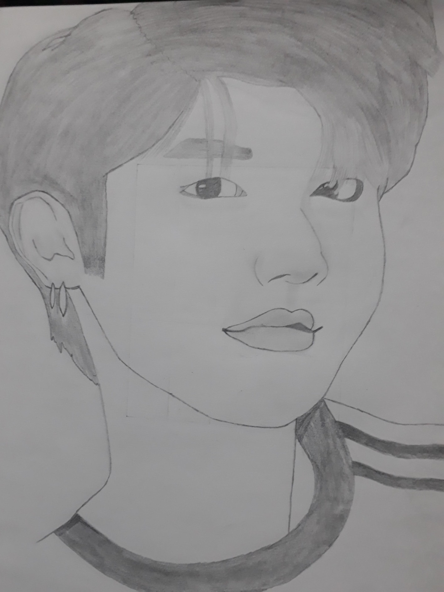 BTS Community Post - Hey I Try Drawing Yeonjun Oppa😄😄😄😄 Hope You Guys ...