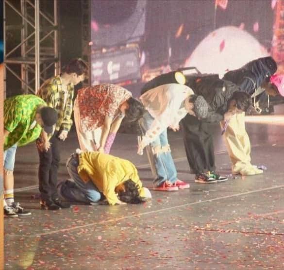 BTS Community Post - #TO_V A photo of V giving the audience a big/deep ...