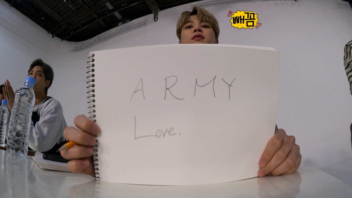 BTS Community Post - 👀👀!! Oh my... Jimin looking right at us with such ...