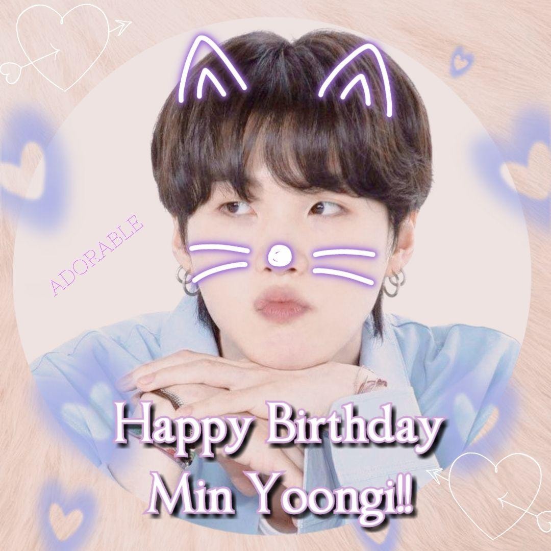 BTS Community Post - Happy Birthday Min Yoongi Happy birthday our baby ...