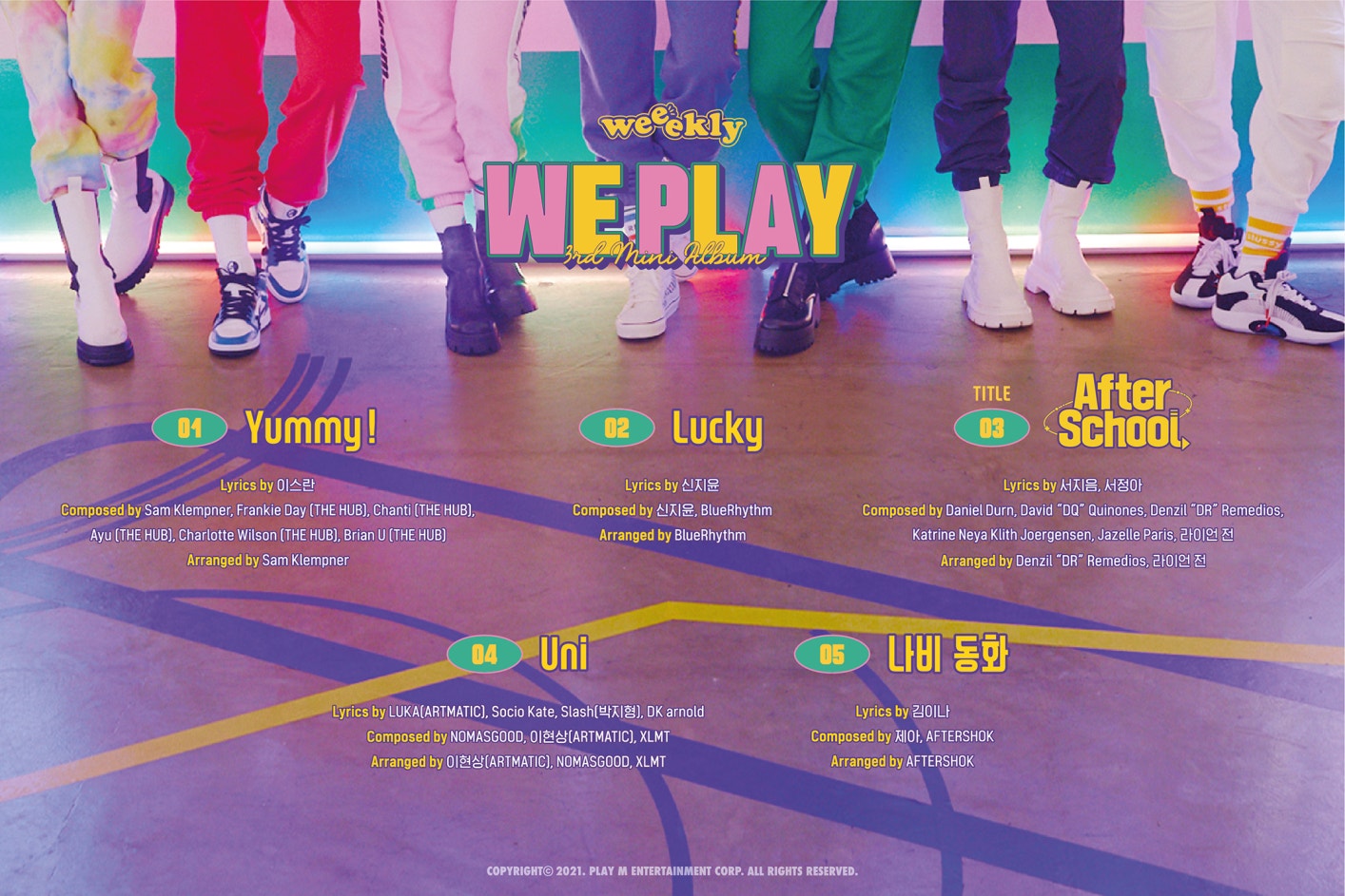 위버스 Weeekly 이미지 - Weeekly 3rd Mini Album [We play] Track List