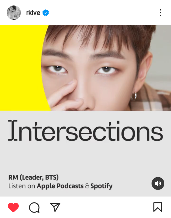 BTS Community Posts - 🌼RM Instagram Post🌼 ️ BTS_Individual Projects ...