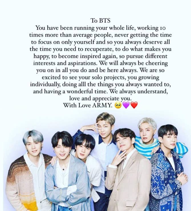 Bts Community Post 모두가 자신의 웰빙을 위해 이 시간을 할애하고 있어 기쁩니다 우리는 당신이 그것을 필요로