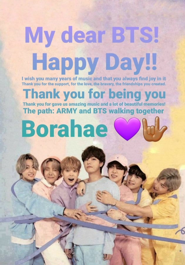 BTS Community Post - HAPPY BTS DAY 🎉🎉🎉 🎁 You have made me the best version of myself ARMY are ...