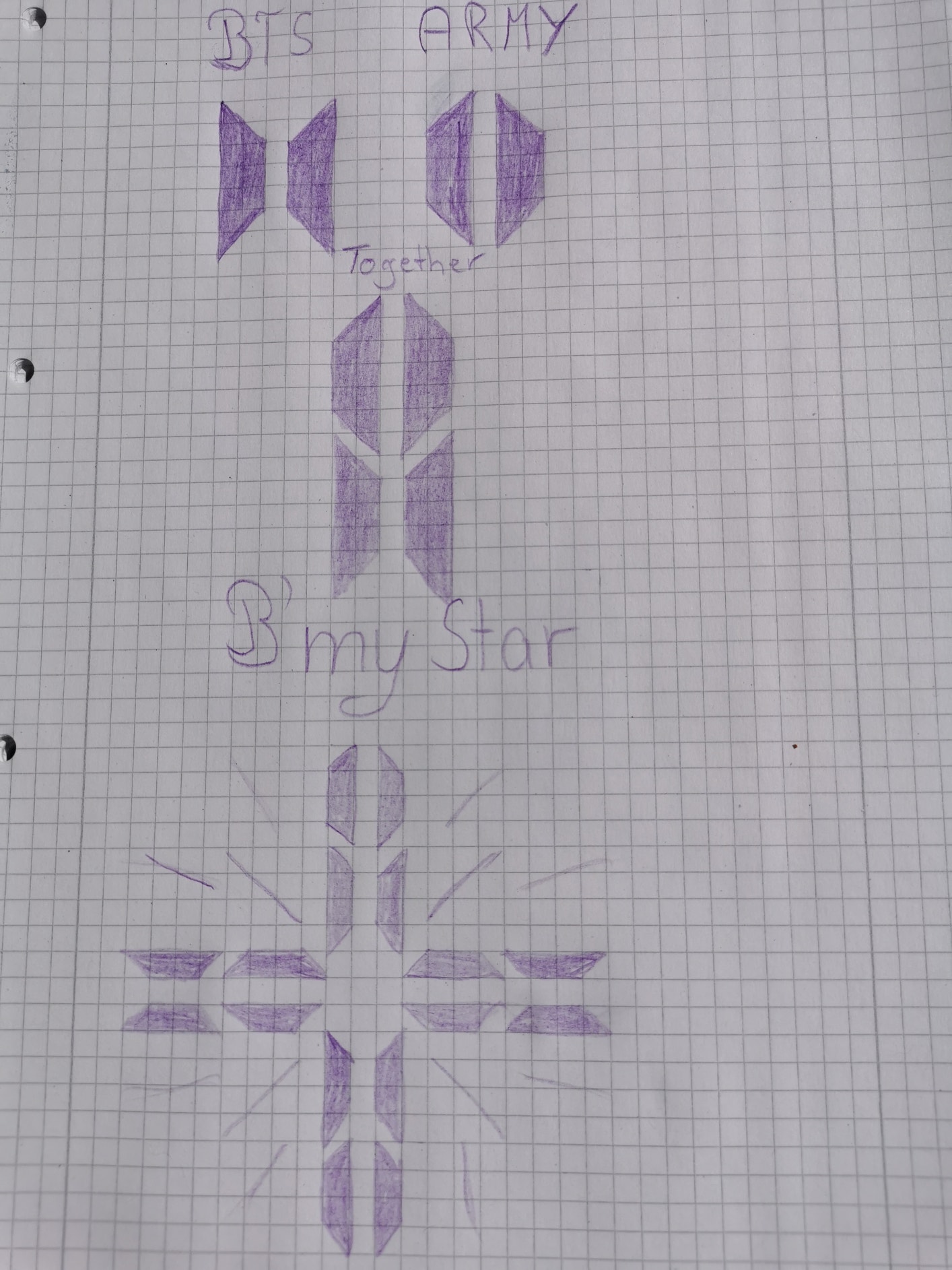 BTS Community Post - BTS+ARMY = B' MY STAR