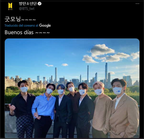 BTS Community Post - I-ARMY: BTS esta en AMERICA luego de 2 años estamos viendo el mismo cielo ...