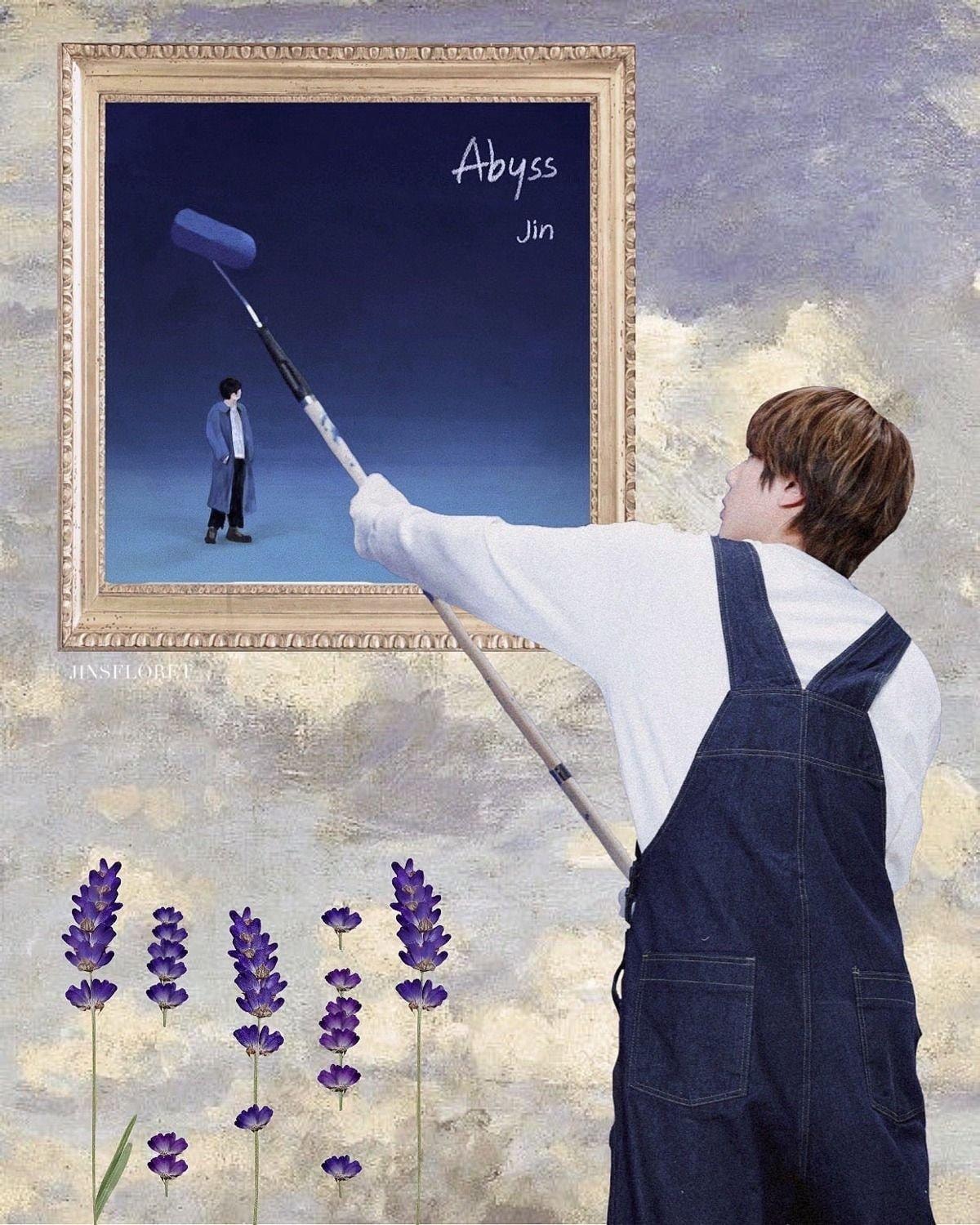 Bts Community Posts 정성스럽게 자신의 작품을 완성해가는 김석진 귀여움은 덤 김석진
