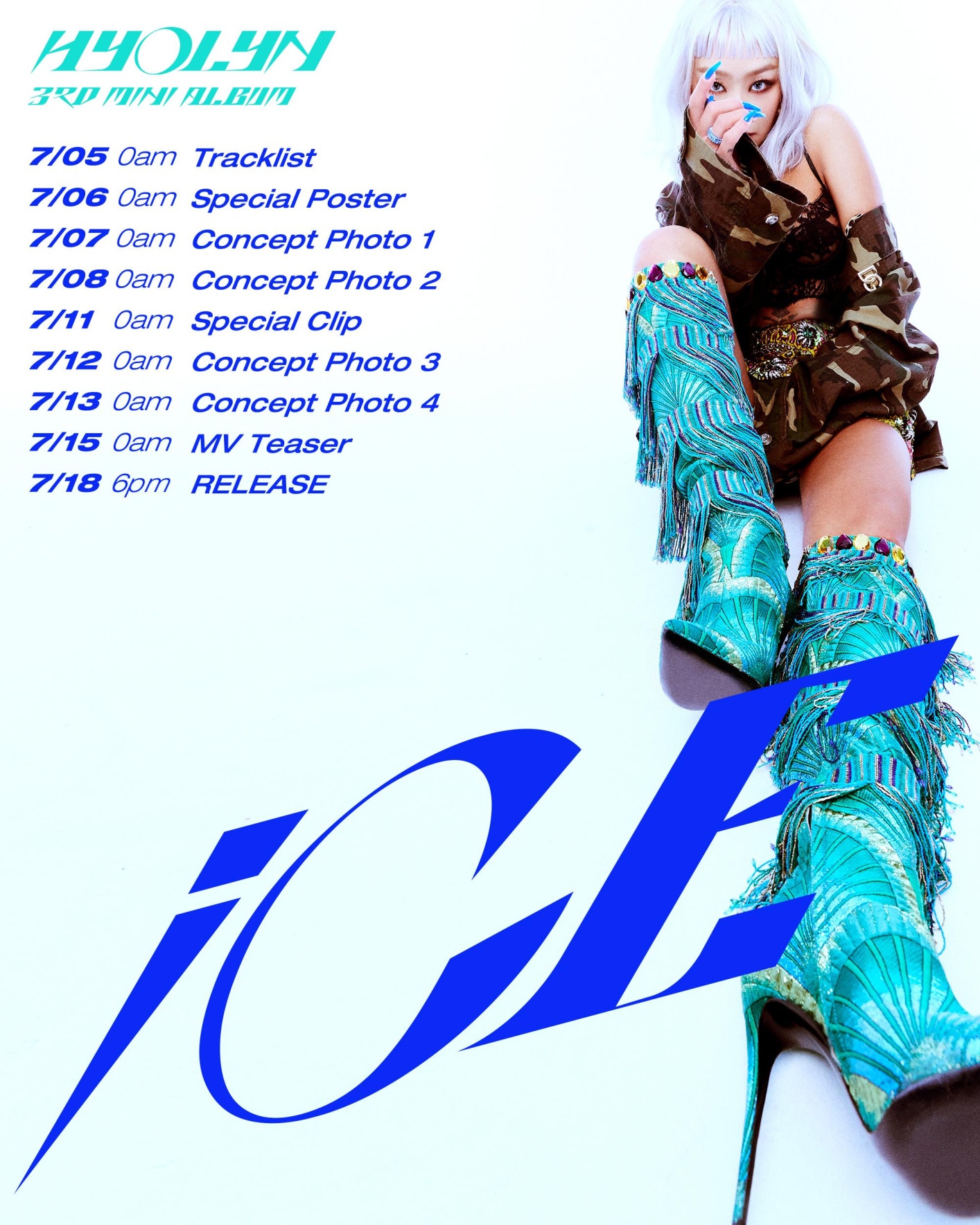 HYOLYN Community Post - HYOLYN 3rd Mini Album [iCE] PROMOTION SCHEDULER ...