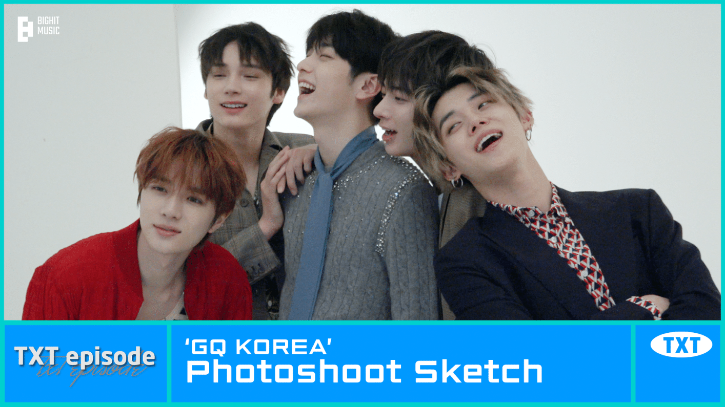 Weverse TOMORROW X TOGETHER Media - [EPISODE] TXT (투모로우바이투게더) 'GQ’ Photoshoot Sketch