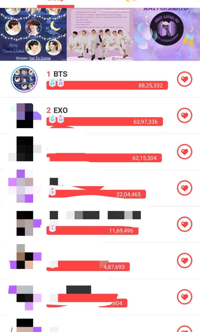 BTS Community Posts - army exo is catching up. WE NEED TO KEEP VOTING UNTIL TIME END AND MAKE ...