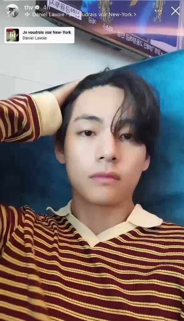 BTS Community Post - IG- papa 🐻🇰🇷 ️ ️🇺🇸 to NYC #papabear #taetae #btsv