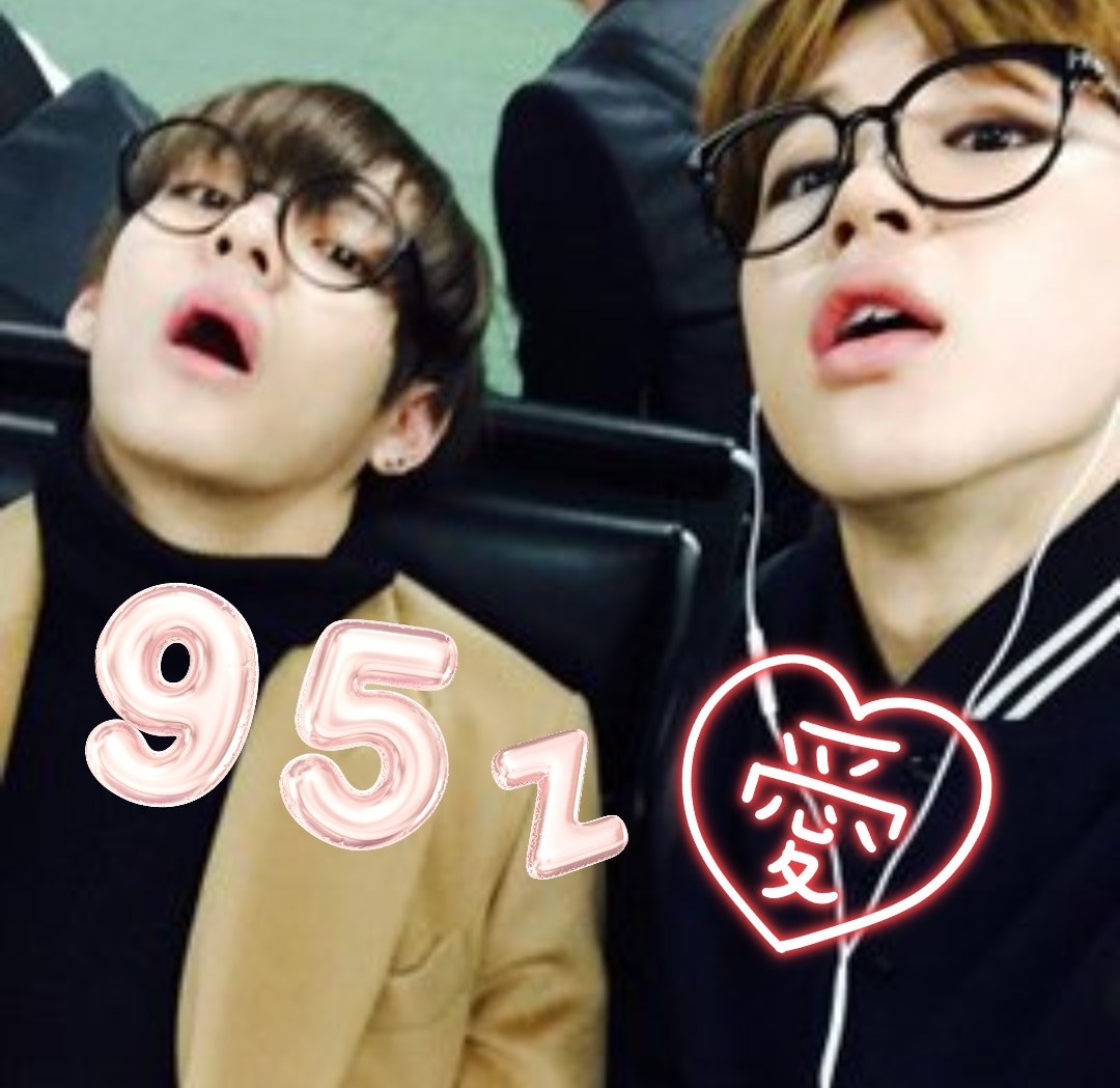 BTS Community Posts - HAPPY 95z DAY テテさん💖ジミンさん💖 二人とも永遠に愛してる ️ 💜I purple ...