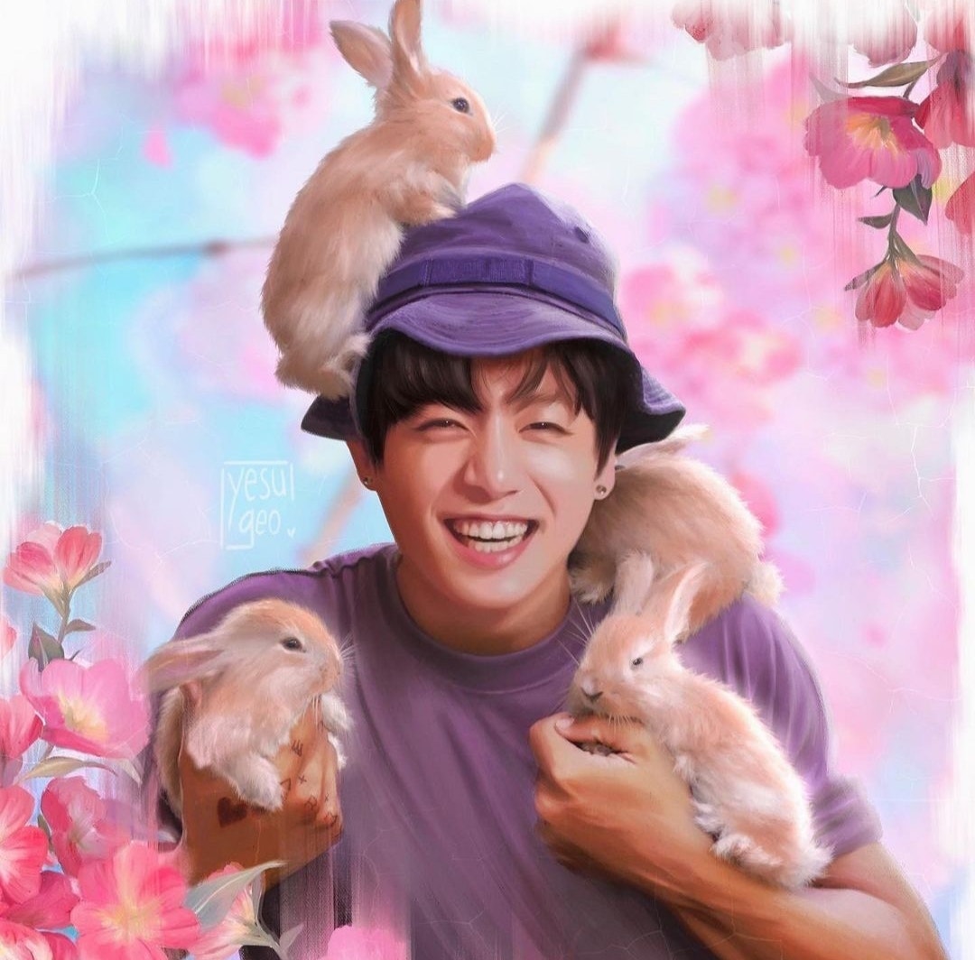 BTS Community Post - 💜💜💜💜💜💜 he is so cute 💜💜💜💜💜 saranghae jungkook 🐰💜💜💜💜