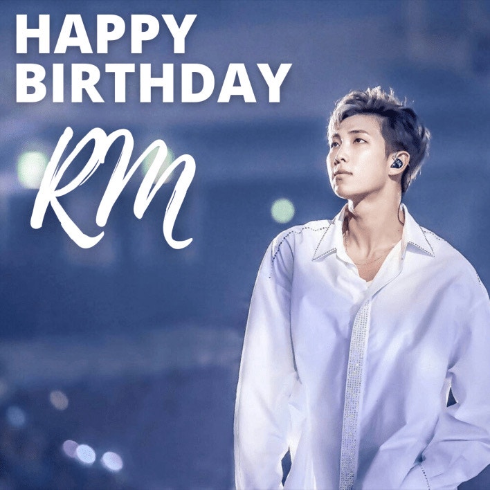 BTS Community Posts - HAPPY B-DAY RM!!!!, Our leader🫶🏻💜💜💜💜💜💜💜🎂🎉 We love ...