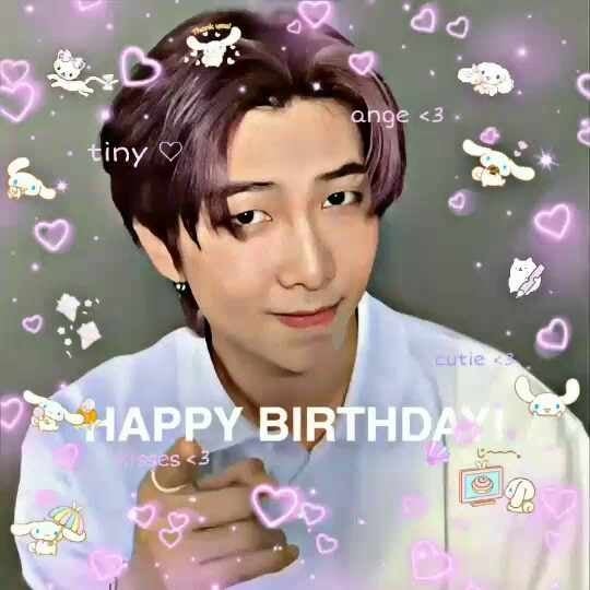 BTS 커뮤니티 포스트 - wishing you many many happy returns of the day mr.namjoon always be happy and ...