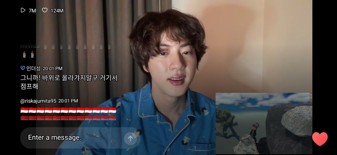 BTS Community Post - Go see the live of the handsome Kim seokjin ️‍🩹