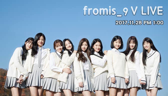 fromis_9 의 첫번째 V LIVE