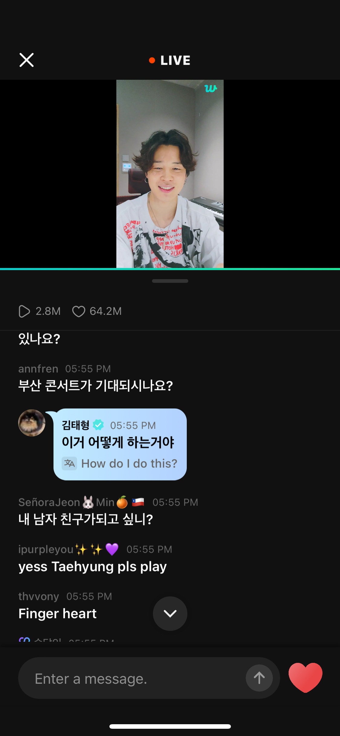 BTS Community Post - Taehyung when are you going live too? 😡💜