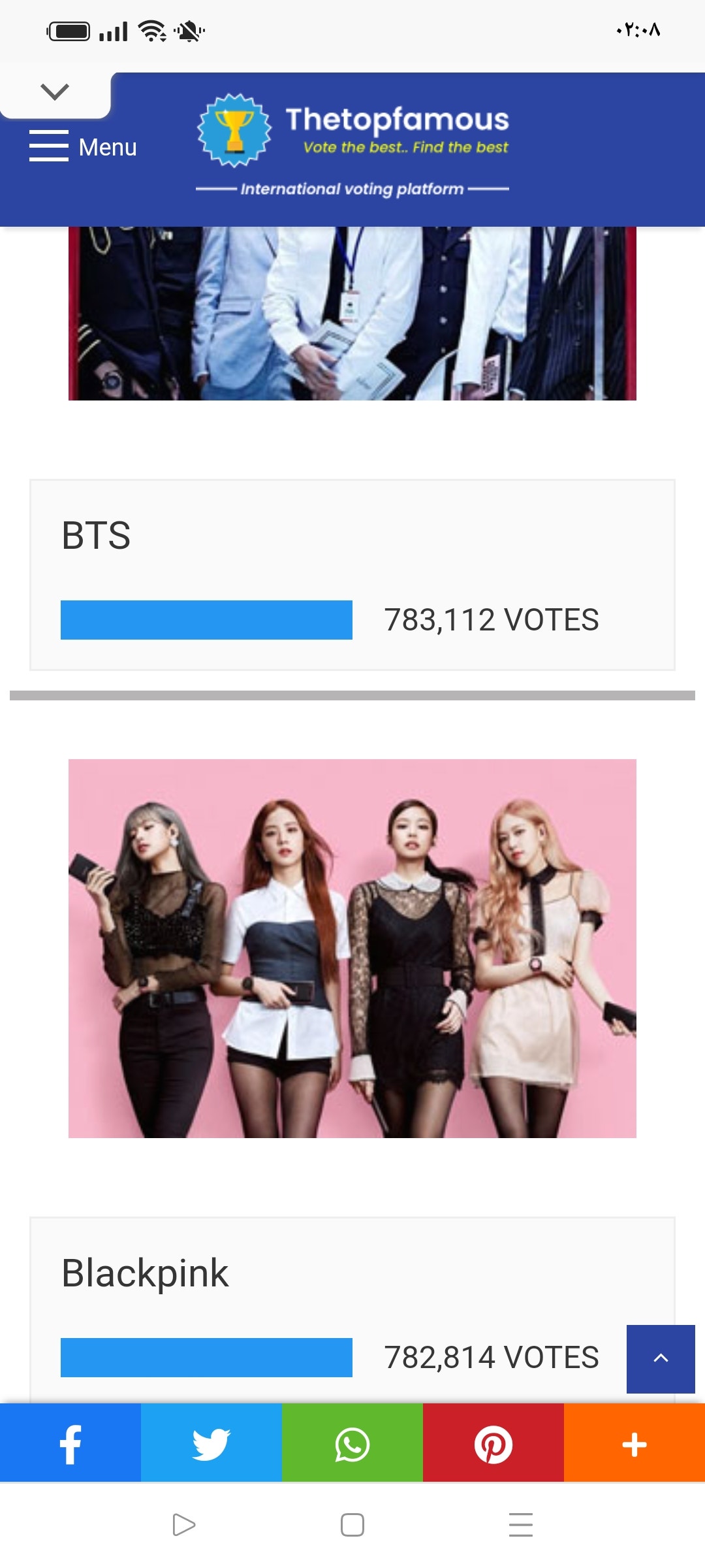 BTS Community Post - Army, we have to vote for BTS, write on Google BTSsv Black Pink,vote click ...