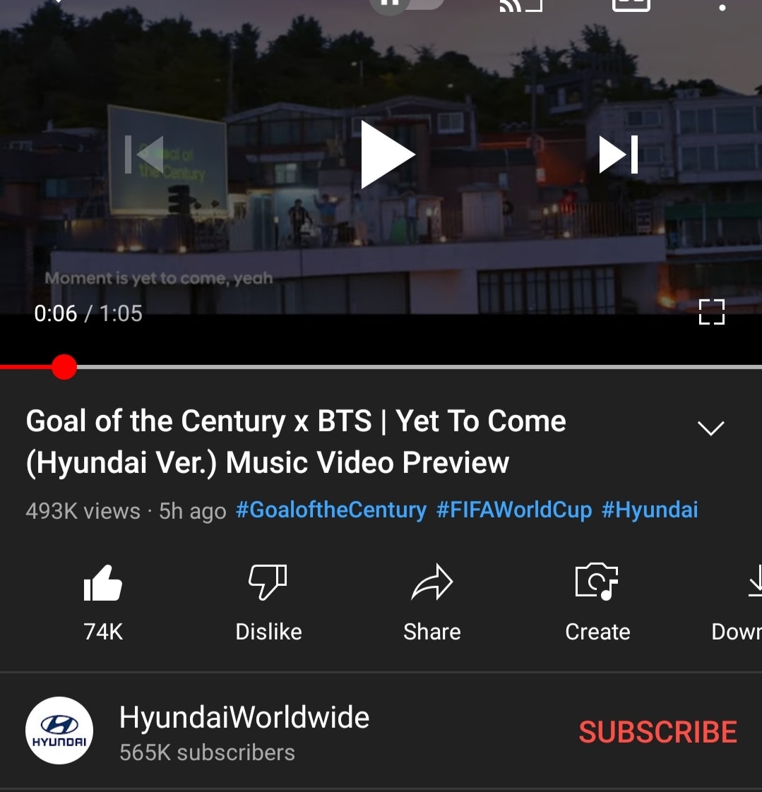 BTS 커뮤니티 포스트 - https://youtu.be/2wIBcr9lxJs