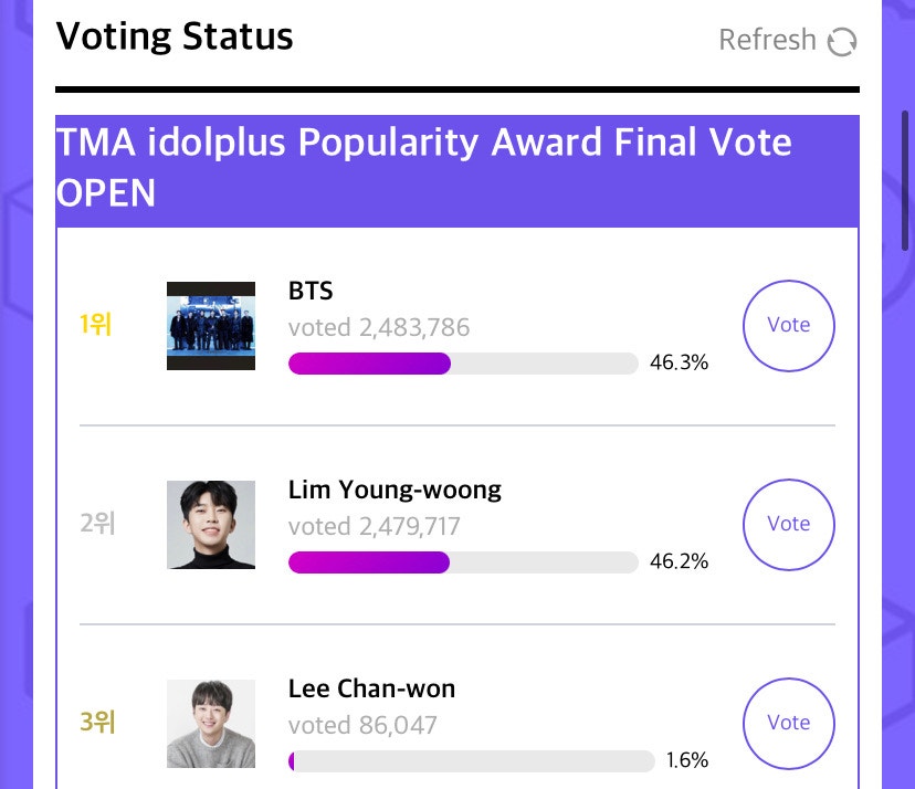 BTS 커뮤니티 포스트 - ARMYS VOTE AND CREATE MORE ACCOUNTS! 💜 please stop ignoring armys asking you for ...