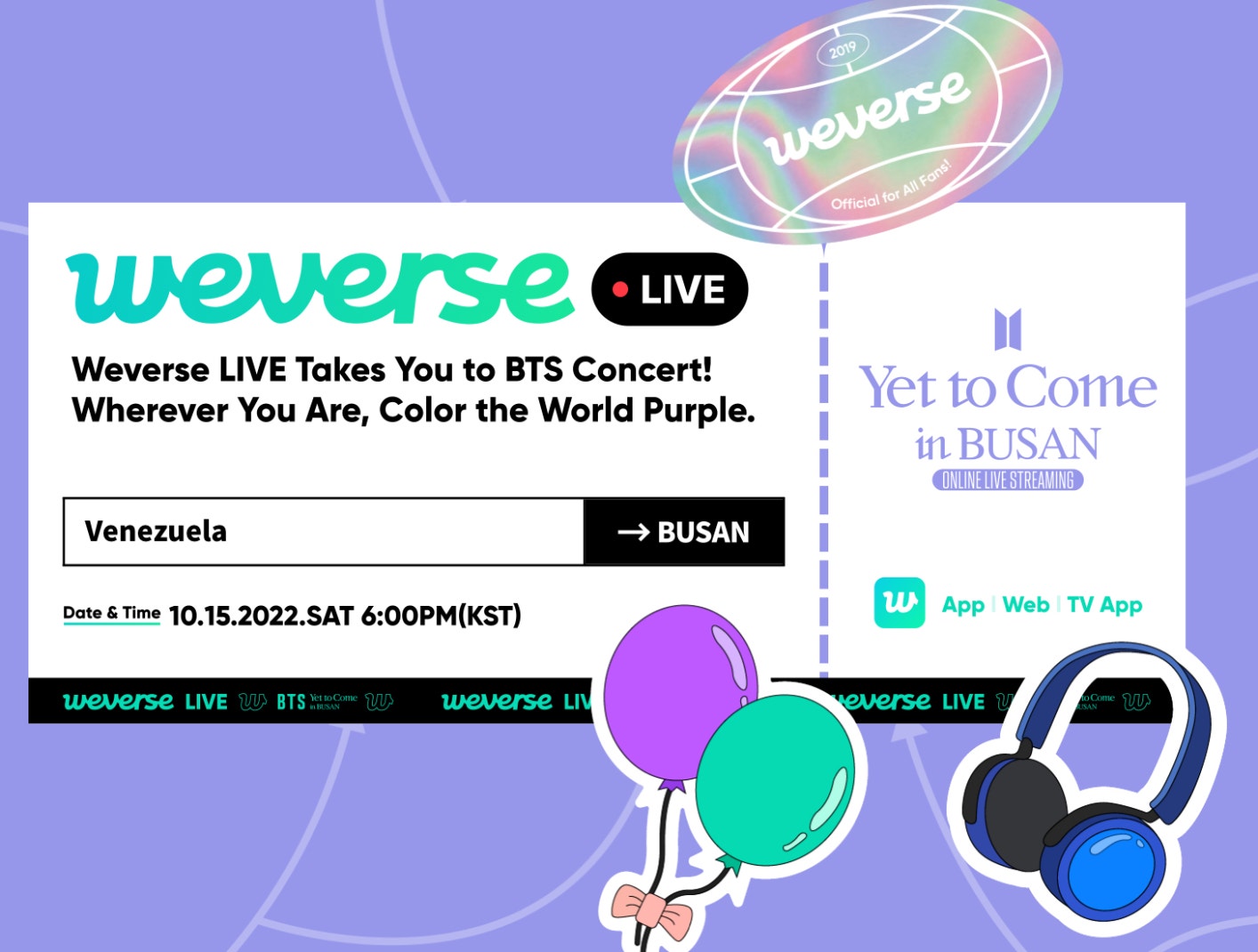 BTS Community Post - #YetToCome_on_Weverse_LIVE #yettocome_on_weverse ...