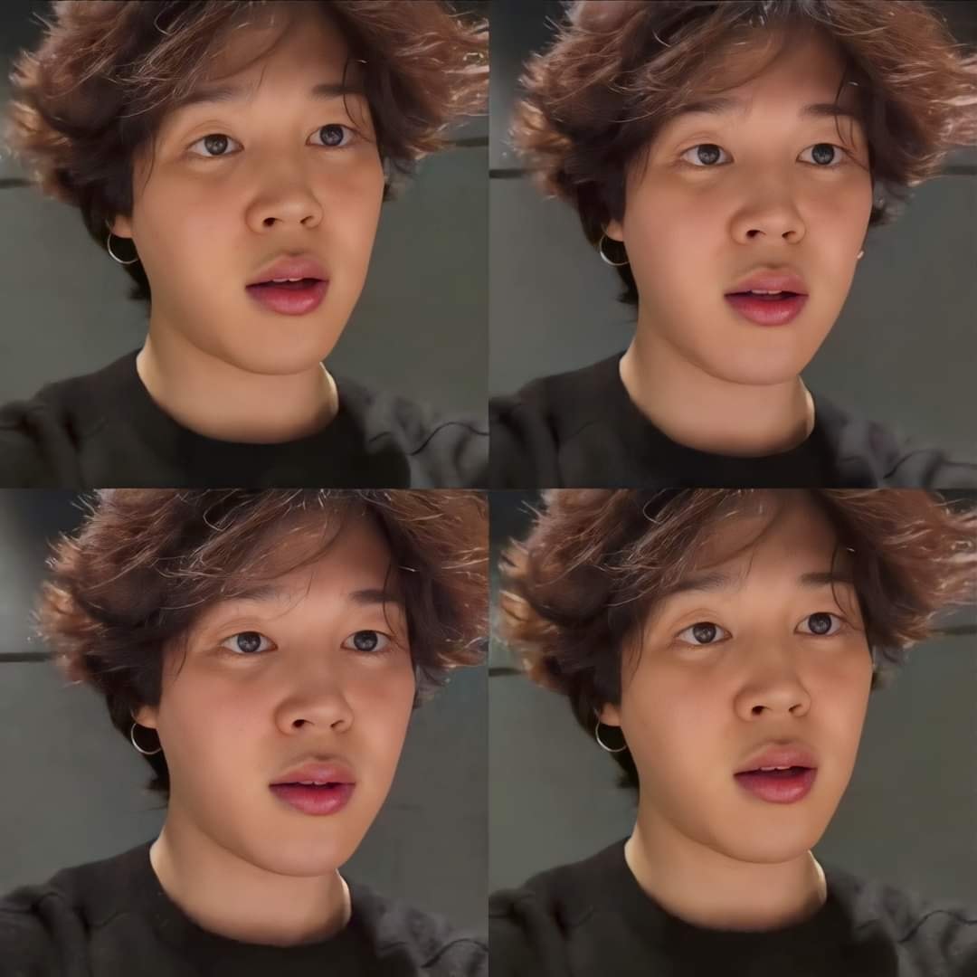 BTS Community Posts - Look look... His cute face 😆🐥