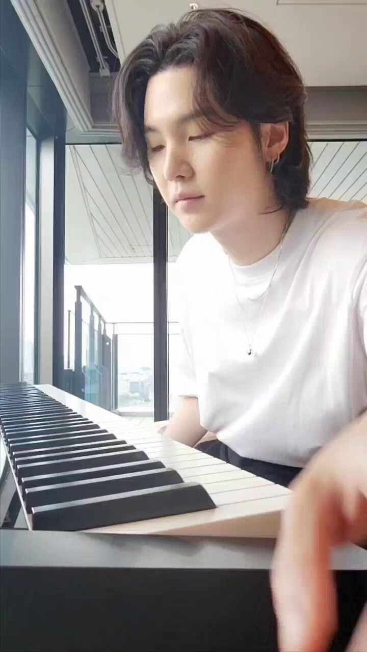 BTS Community Post - yoongi brother, it looks like the piano is like ...