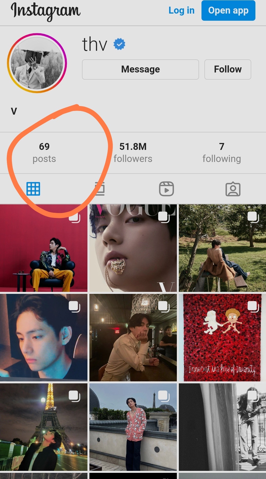 BTS Community Post - just opened insta and saw this😂😂 69 posts