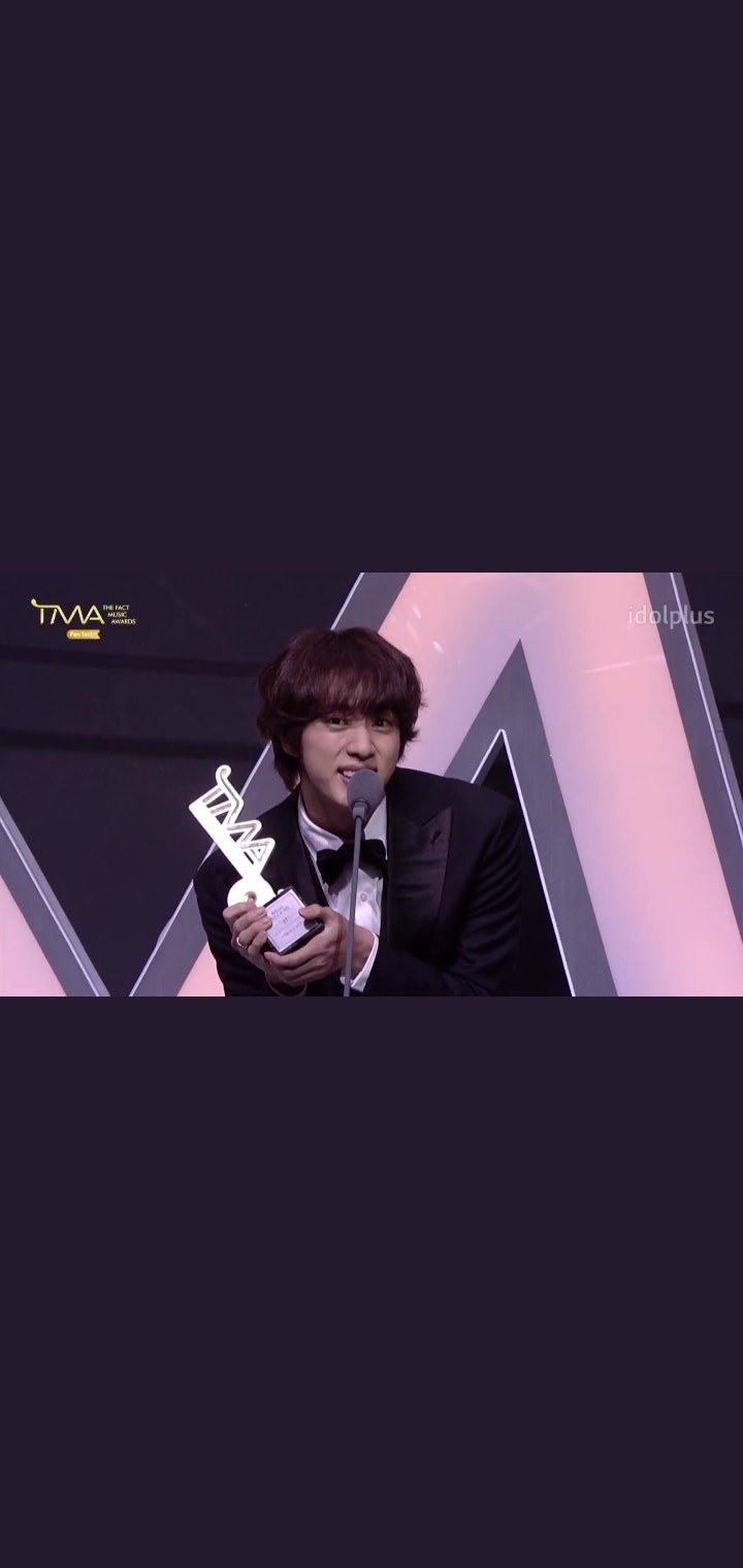BTS Community Post - —#Jin speech for winning the Individual Fan n Star Award at TMA 🐹 yes ...