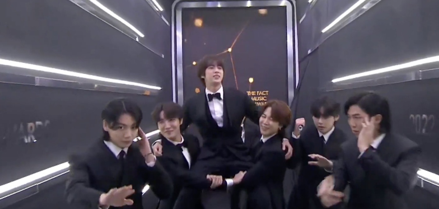 BTS Community Post - Congrats to Jin for winning the FANNSTAR Individual Choice award at the ...