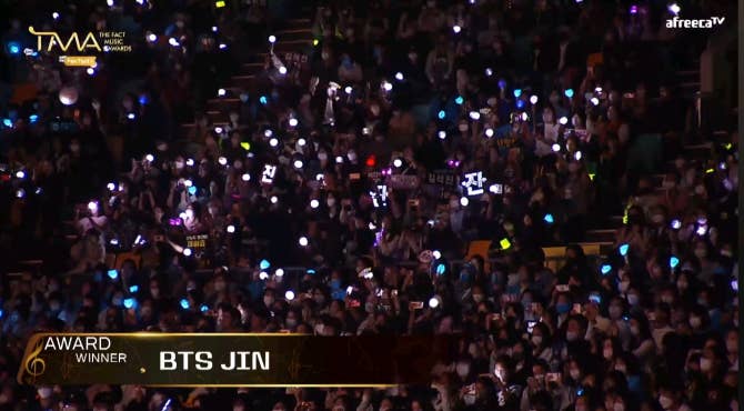 BTS Community Posts - Congrats to Jin of BTS for winning the FANNSTAR Individual Choice award at ...