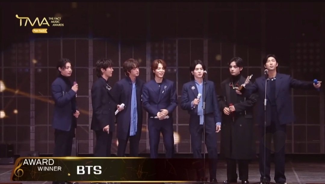 BTS Community Post - Congratulations BTS & JIN for winning 7 Awards at 2022 The Fact Music ...