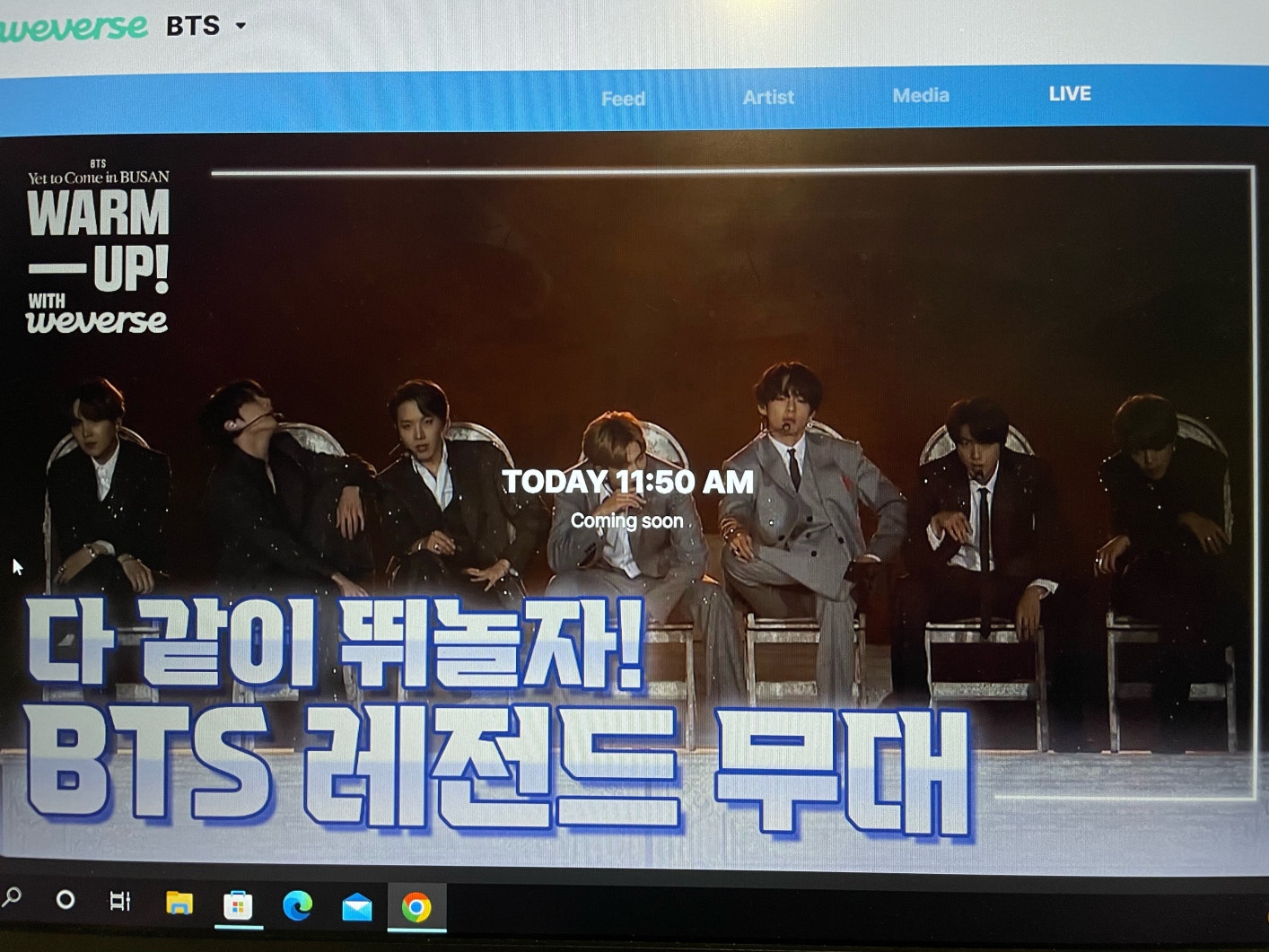 BTS Community Post - Watching BTS legendary performances while waiting for TMA to start💜