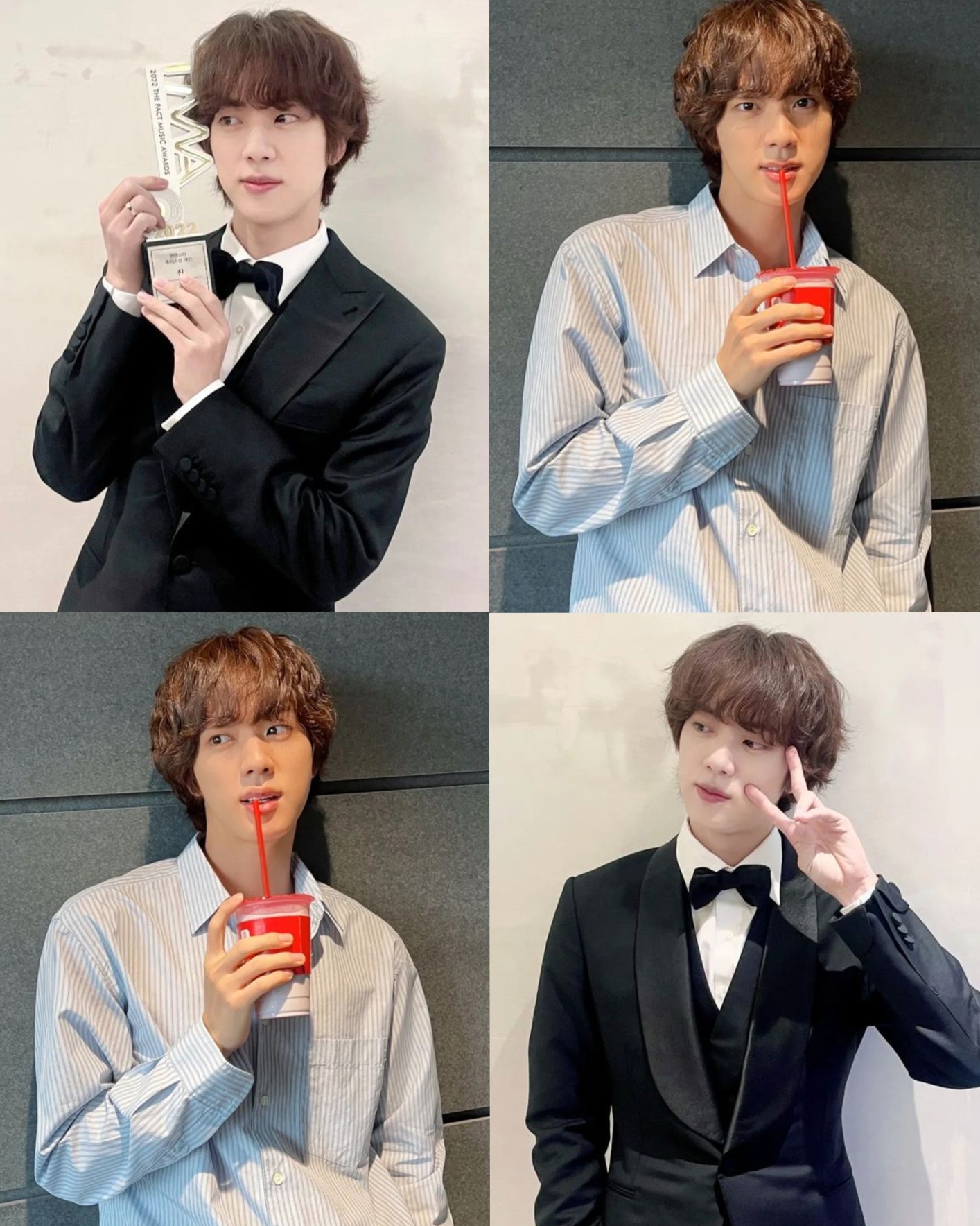 BTS Community Post - TMA『ファン＆スターチョイス個人賞』🏆受賞 本当におめでとう 👏👏👏 魅力いっぱいのジンくん いつもたくさんの愛を届けてくれてありがとう いつも笑顔 ...