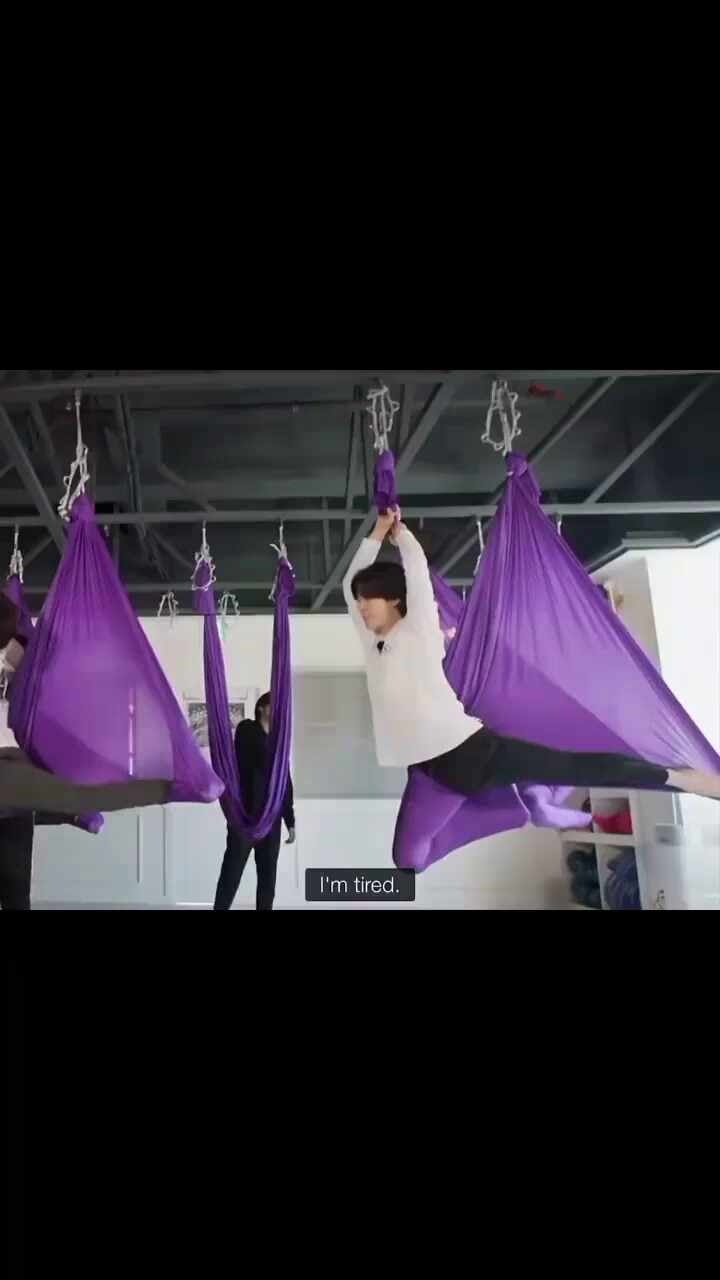 BTS Community Post - wow... jimin so good in flying yoga... love love you so much park jimin🥰🥰🥰🥰