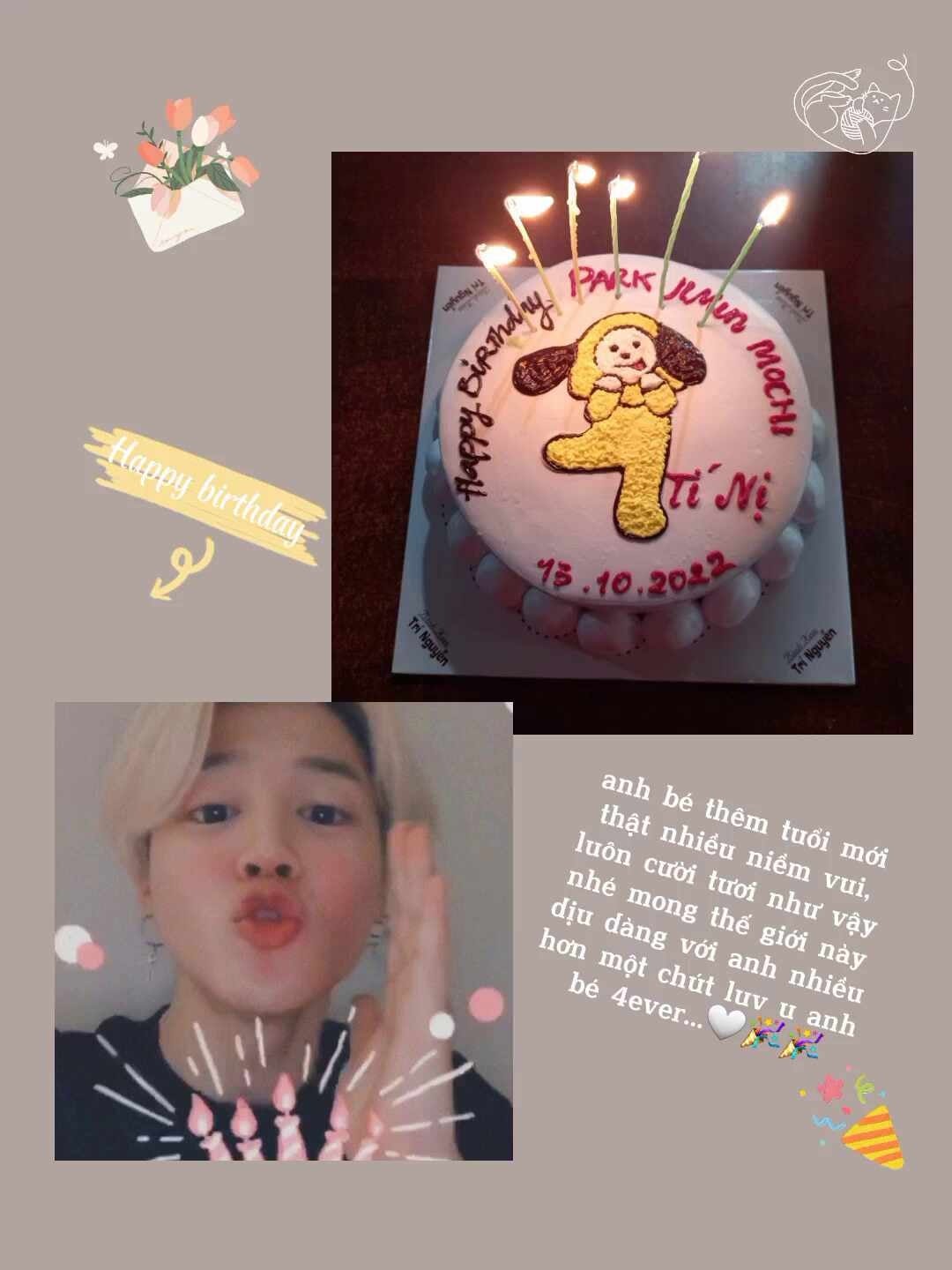 BTS 커뮤니티 포스트 - happy birthday oppa army Việt Nam