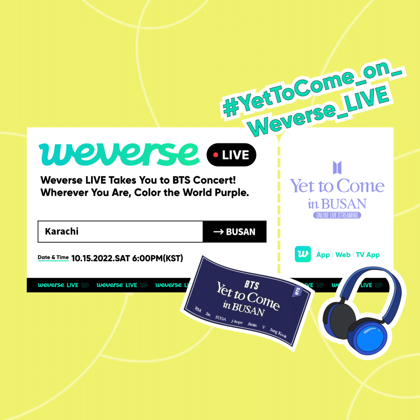BTS Community Post - #bts_yettocome_in_busan #yet_to_come_on_weverse_live