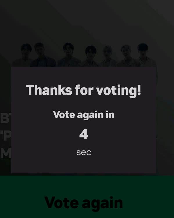 BTS 커뮤니티 포스트 - go army,Go to the link and vote for BTS -Unlimited Voting -BTS has been nominated ...