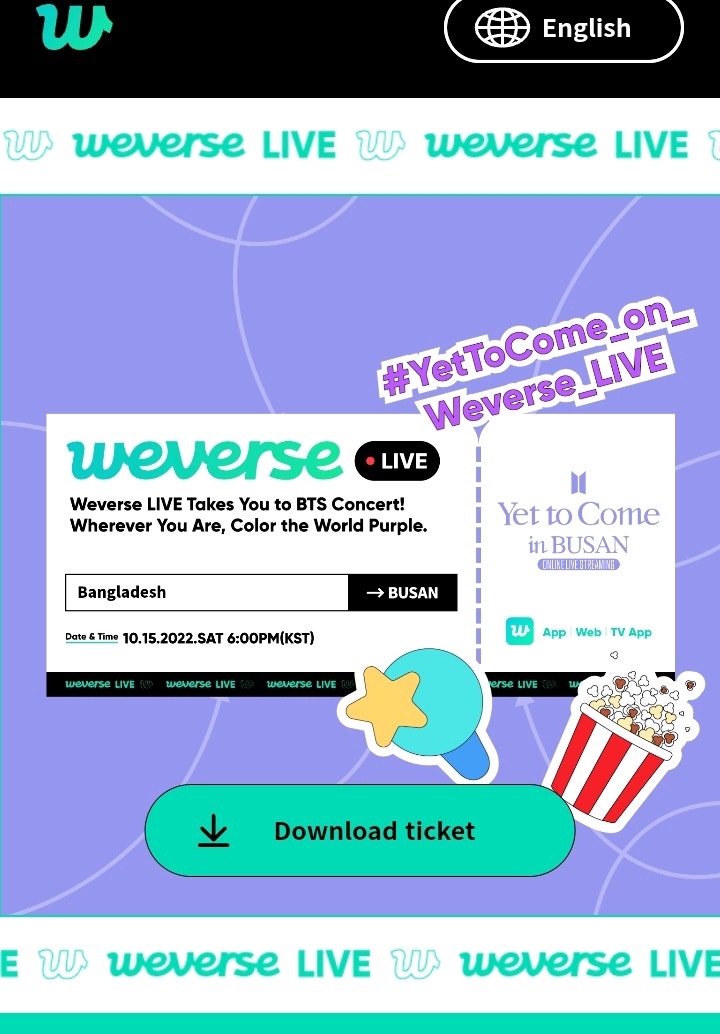 BTS Community Post - I'm so excited to see yet to come weavers live ...