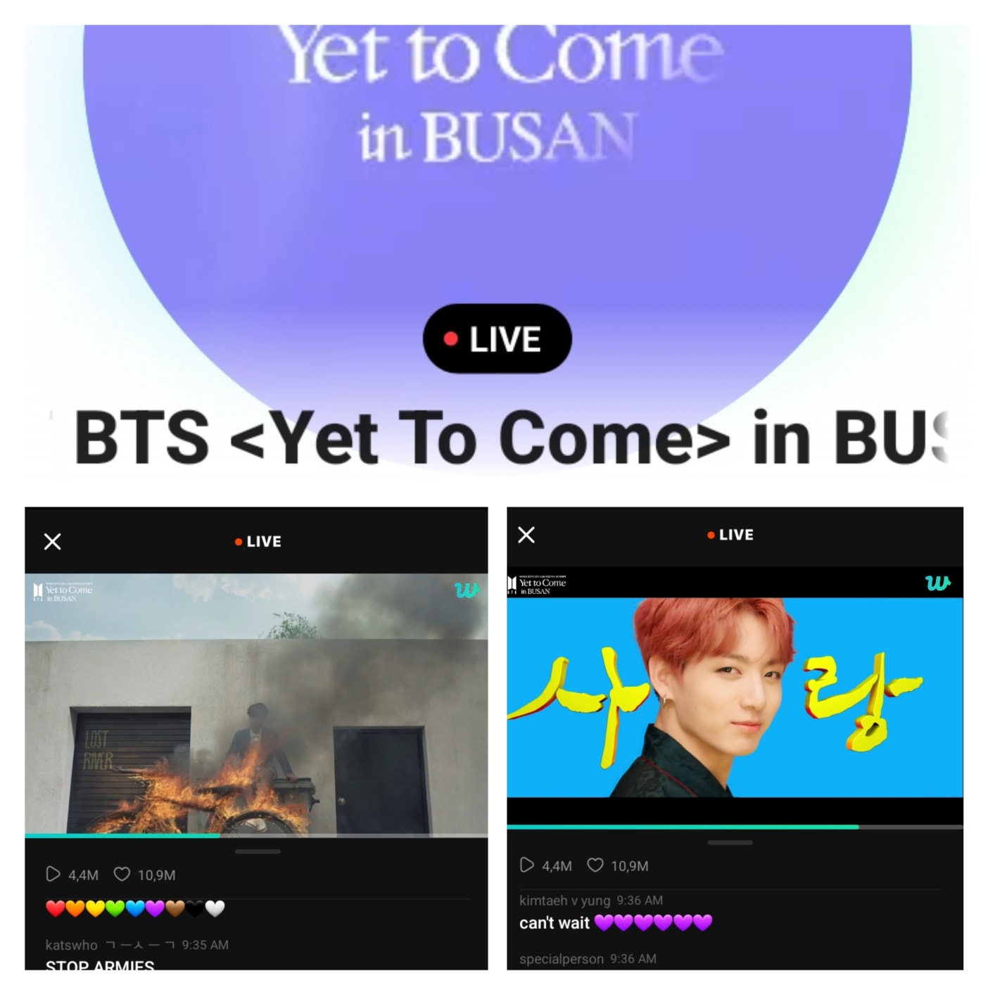 BTS Community Post - #yettocome_on_weverse_live