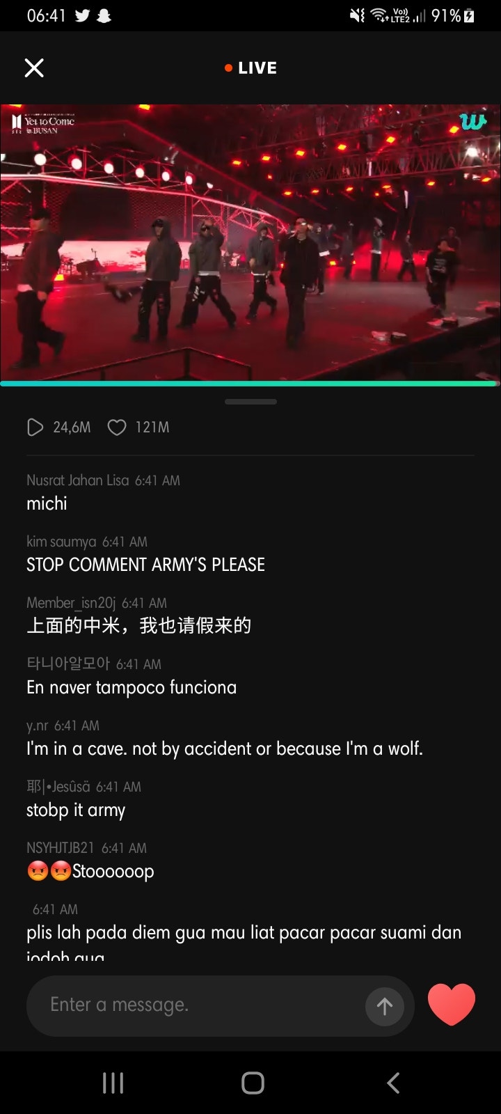 BTS Community Posts - please stop commenting. we want to watch and we are not able to because ...