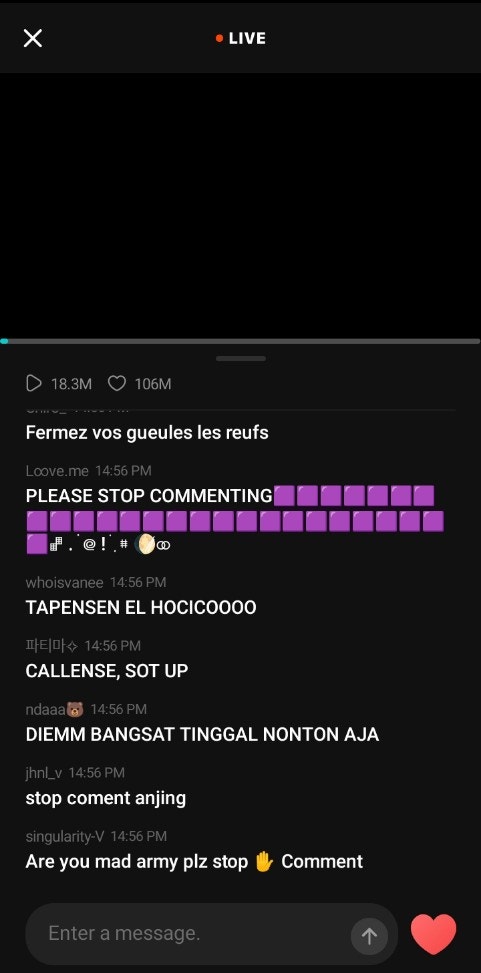 BTSコミュニティ投稿 - please Stop commenting guys we cannot watch the live then WE WILL MISS THE WHOLE ...