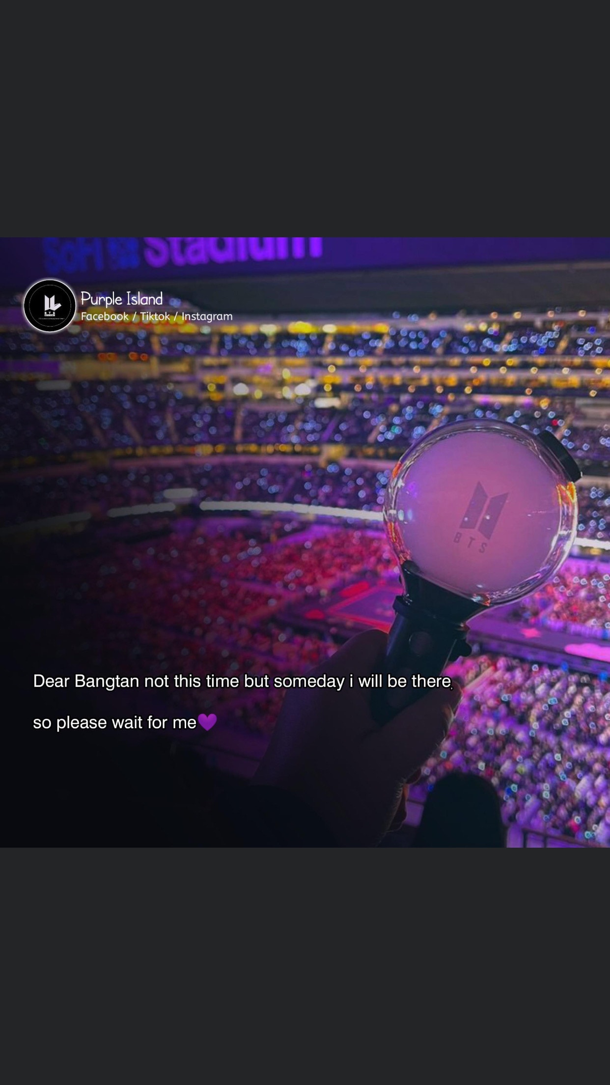 Bts Community Post 친애하는 방탄 이번에는 아니지만 언젠가는 거기에있을 것입니다 그러니 저를 기다려주세요