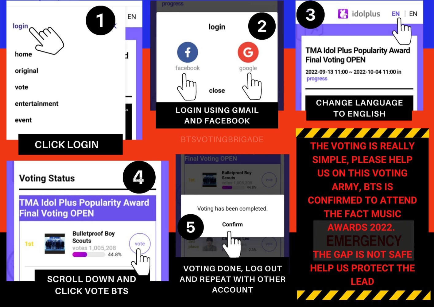 BTS Community Posts - ‼️Please vote for the BTS‼️ https://global.idolplus.com/vote/NTJjNGI2YW ...