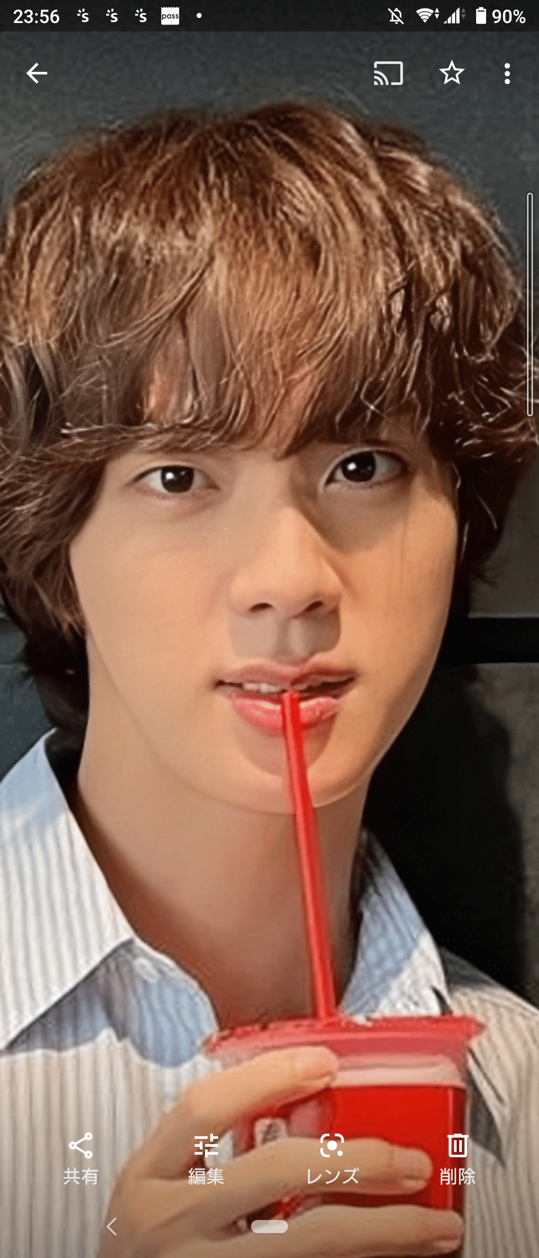 BTS Community Post - 🐳JIN Time🐳 💜願望や、心に抱く想いは、あってもいいよね、、 💜只ずっと 💜貴方の側に居たい、、