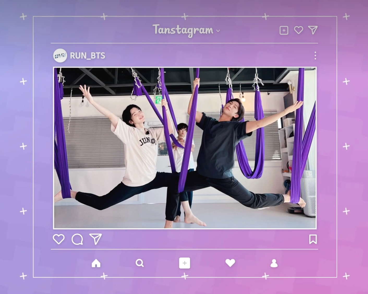 Bts 커뮤니티 포스트 윤기랑 남준이가 베스트다💜💜💜 지민이 사진 못찍나 걱정했자나ㅎ