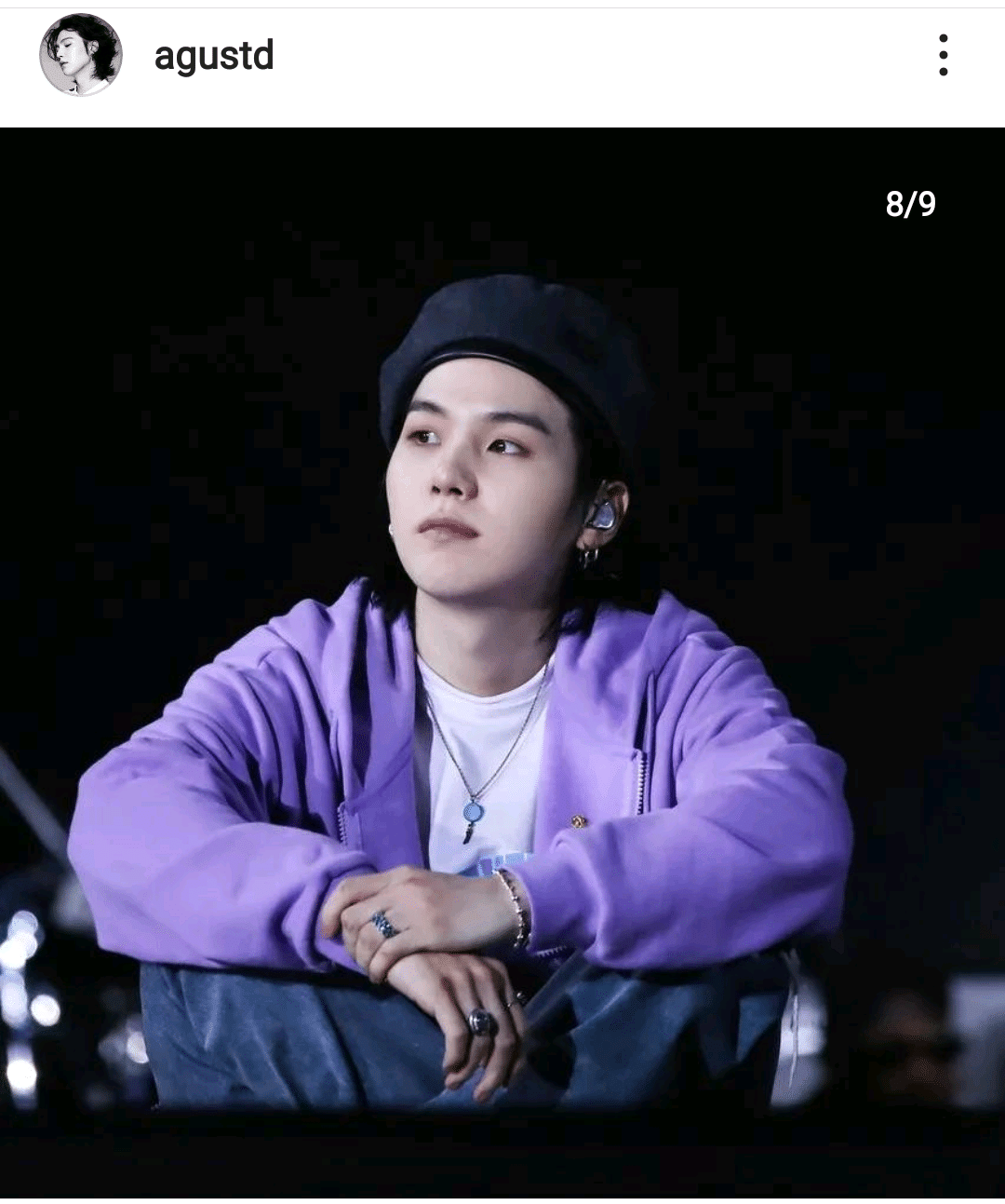 BTS Community Posts - *IG@agustd SUGA さん 💙 おはよう 💙😉💙 今日も 作業 頑張ってね 🎶 🎶 応援 ...